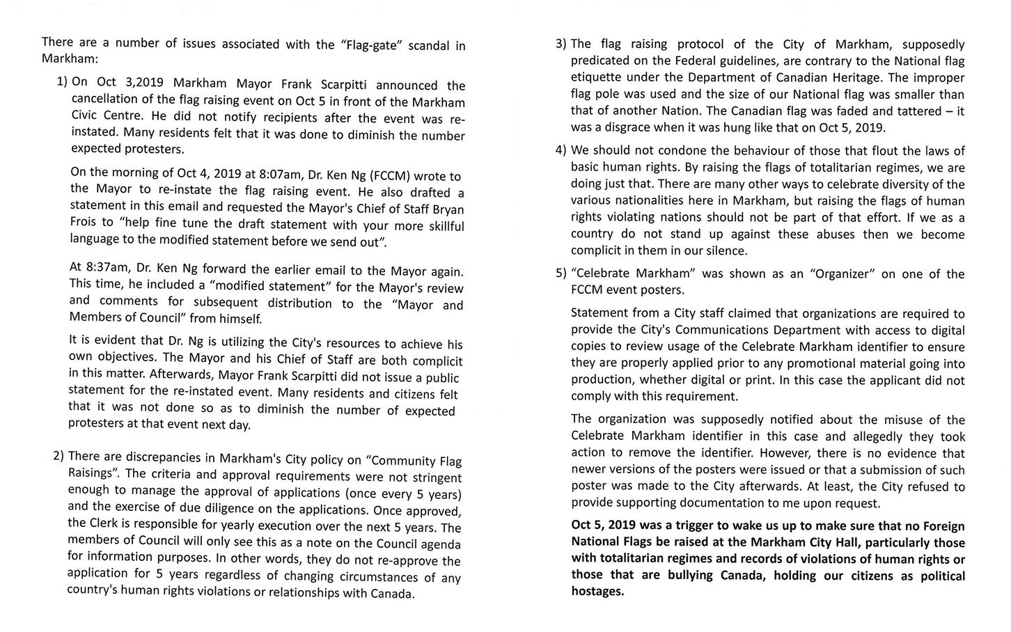 Flags and Freedom: A Timeline of the Markham Community Flag Raising ...